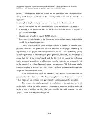 Software process and product quality assurance in it organizations | PDF