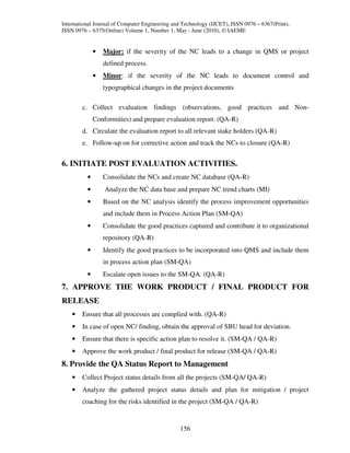 Software process and product quality assurance in it organizations | PDF