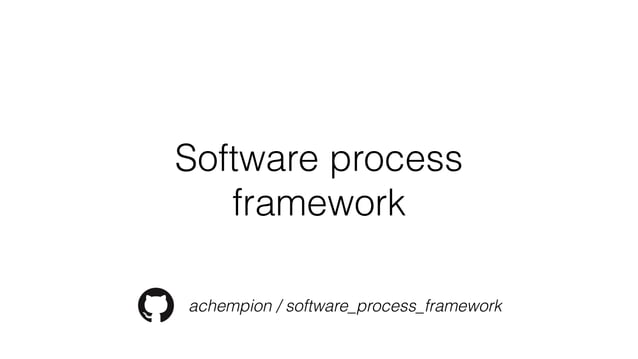 Software process framework | PPT