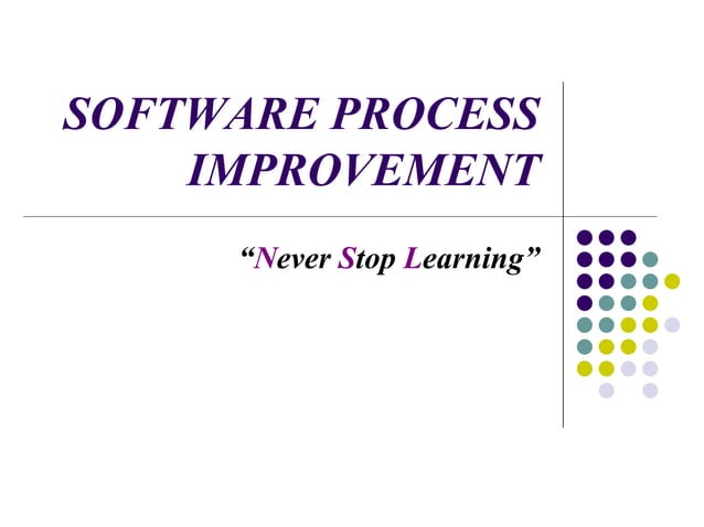 Software process improvement.ppt | Computer Software and Applications | Computing