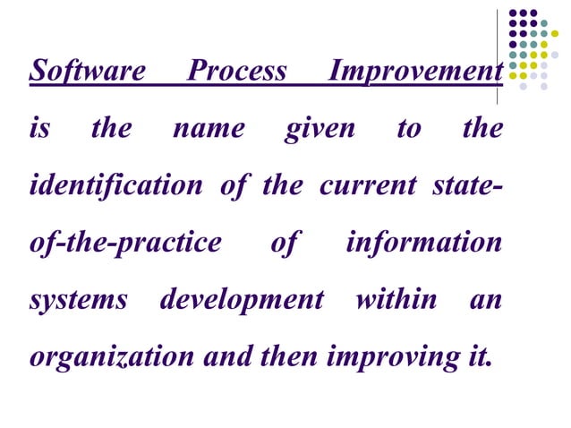 Software process improvement.ppt | Computer Software and Applications | Computing