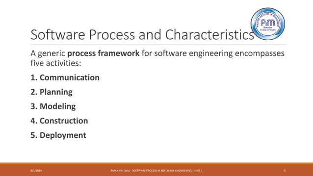 Software process in software engineering basics by ram k paliwal part 2 ...