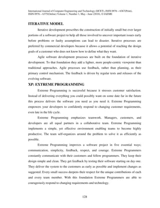 Software process methodologies and a comparative study of various ...