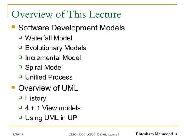 Software Process Models | PPT