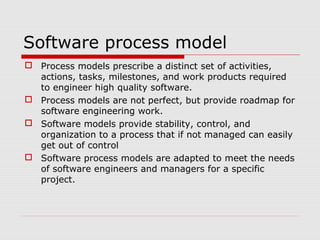 Software process model | PPT | Computer Software and Applications ...
