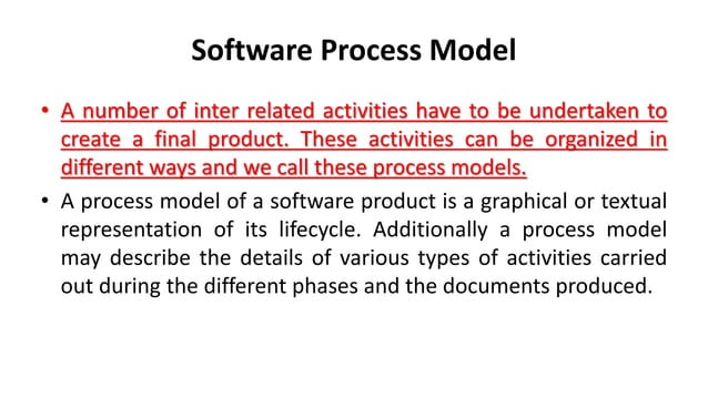 Software process models | PPT