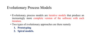 software engineering SOFTWARE PROCESS MODELS.pptx