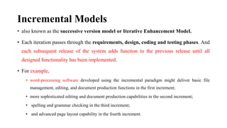 software engineering SOFTWARE PROCESS MODELS.pptx