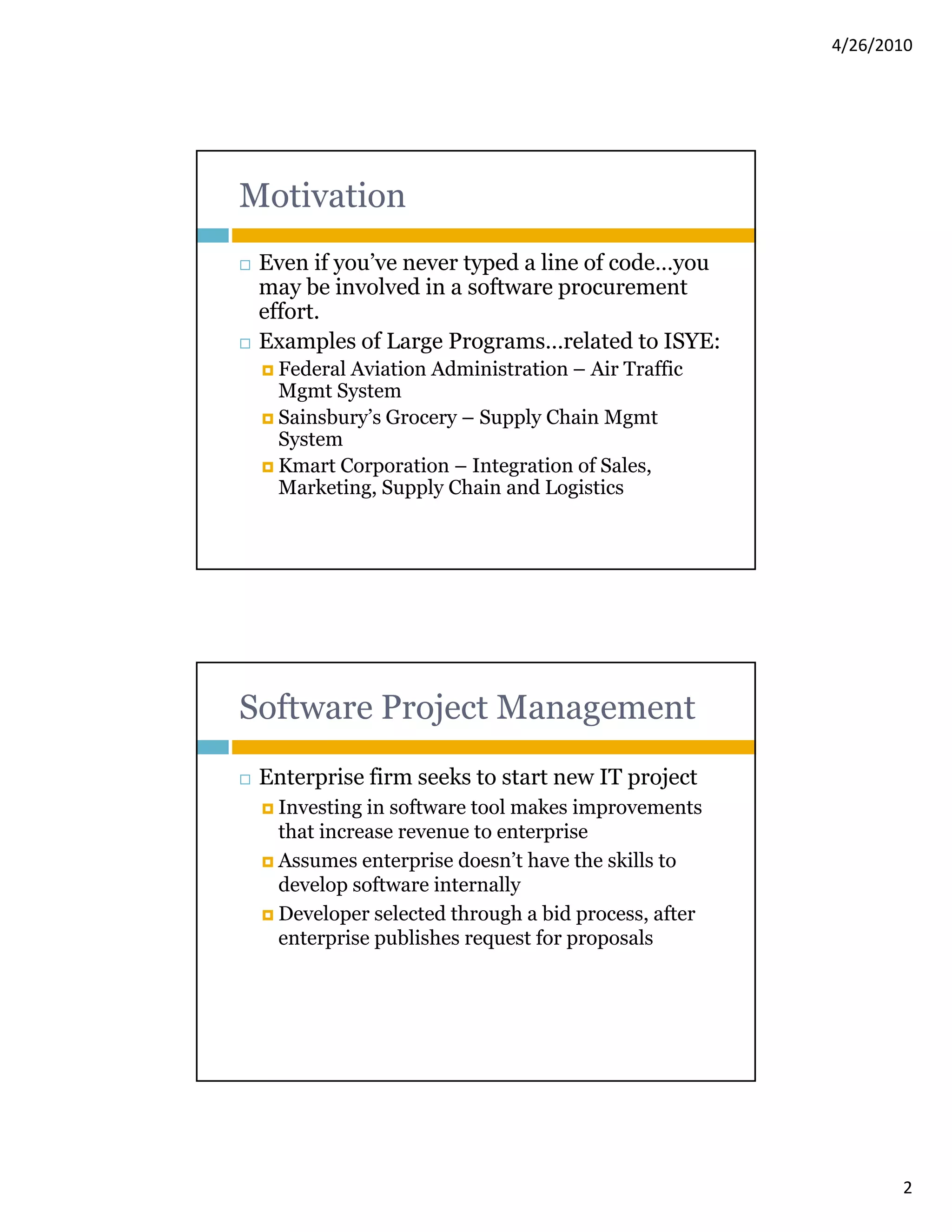Software Procurement/Game Theory | PDF | Developmental Sites | Real Estate