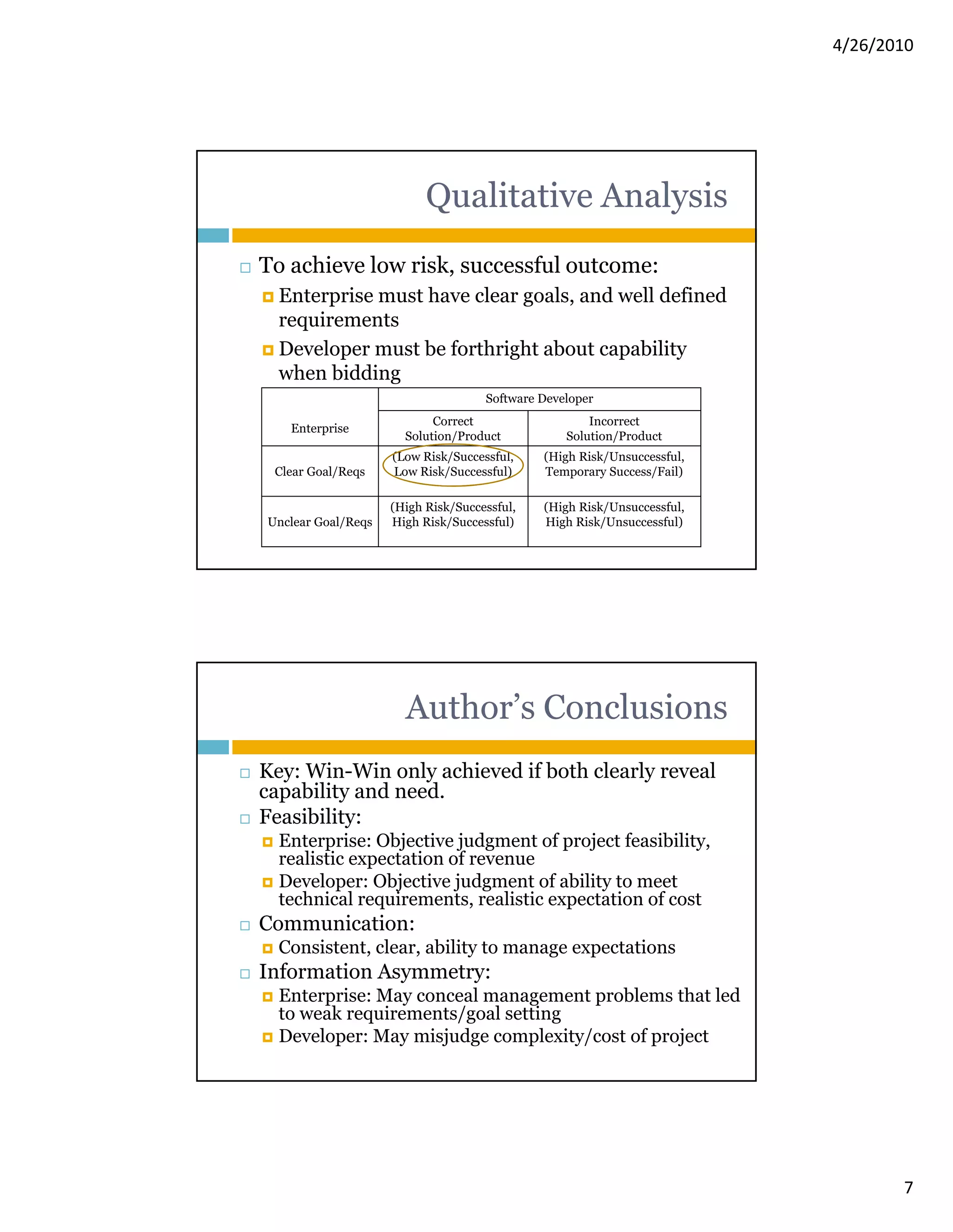 Software Procurement/Game Theory | PDF | Developmental Sites | Real Estate