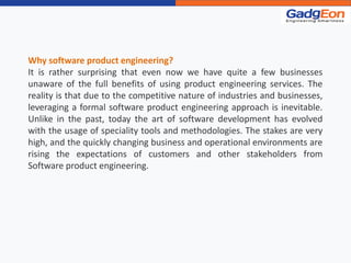 Software Product Engineering Services | PPT