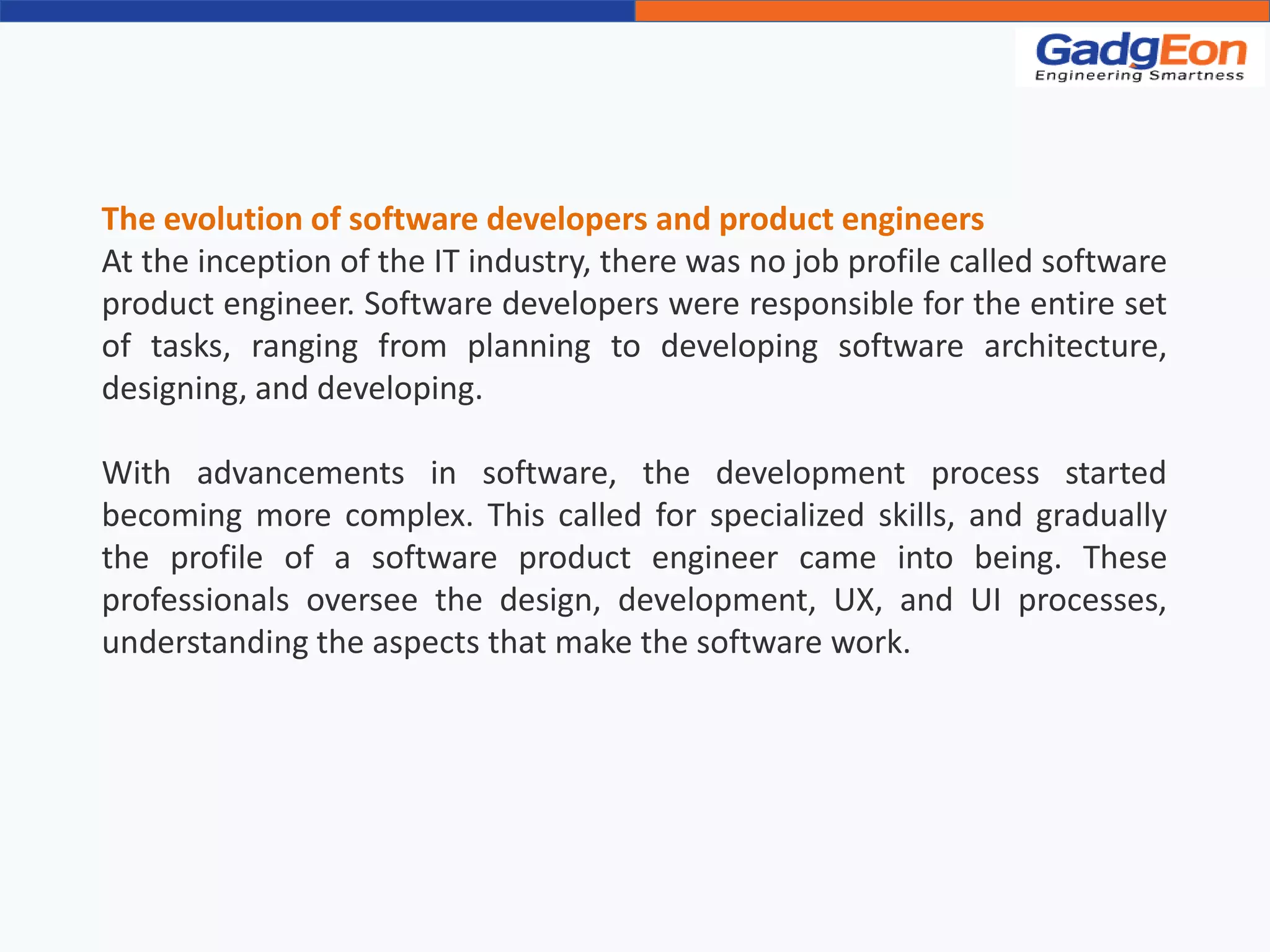 Software Product Engineering Vs Software Development | PPTX