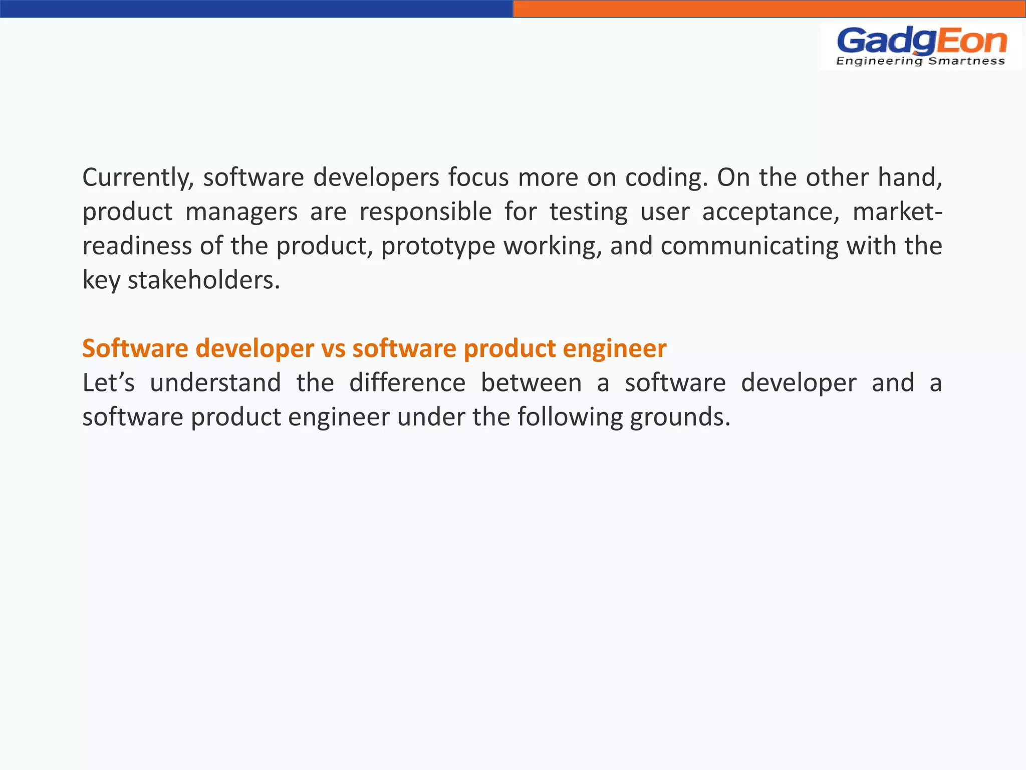 Software Product Engineering Vs Software Development | PPTX | Computing ...