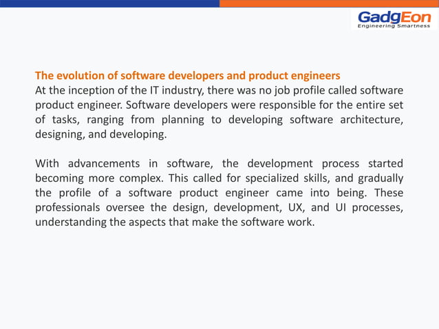 Software Product Engineering Vs Software Development | PPT