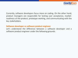 Software Product Engineering Vs Software Development | PPTX | Computing ...