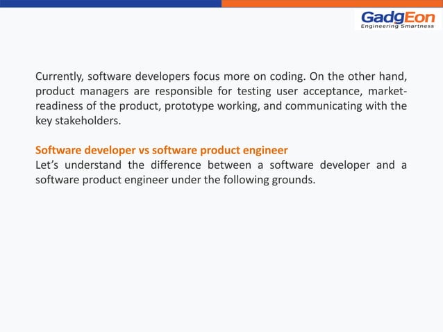 Software Product Engineering Vs Software Development | PPT