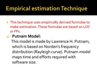 Software project estimation | PPTX