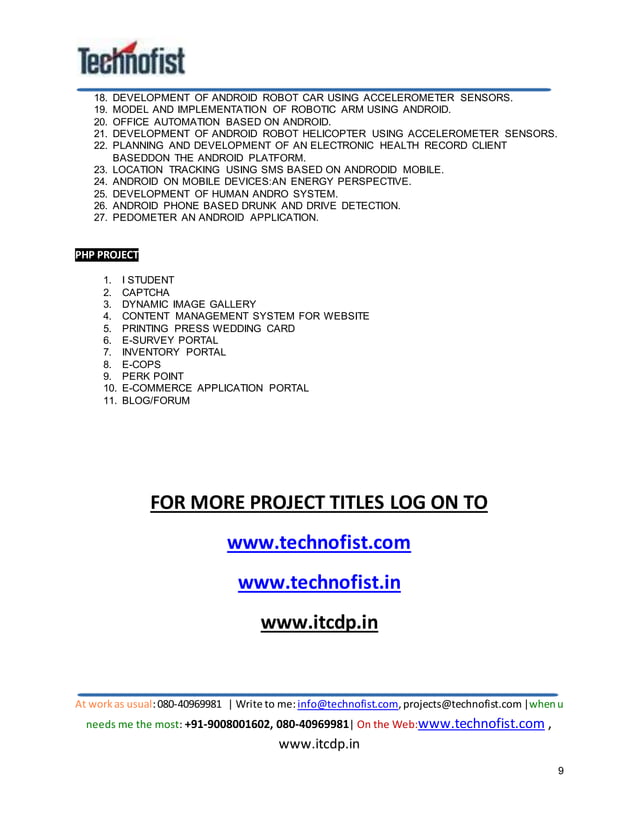 Software project list | PDF