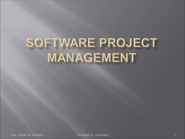 Software Project Management | PPT