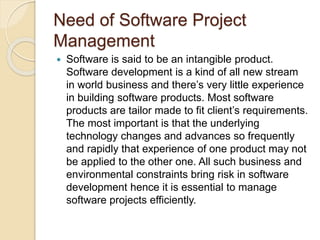 Software project management- Software Engineering | PPTX