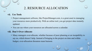 Project Resource Allocation | PPTX