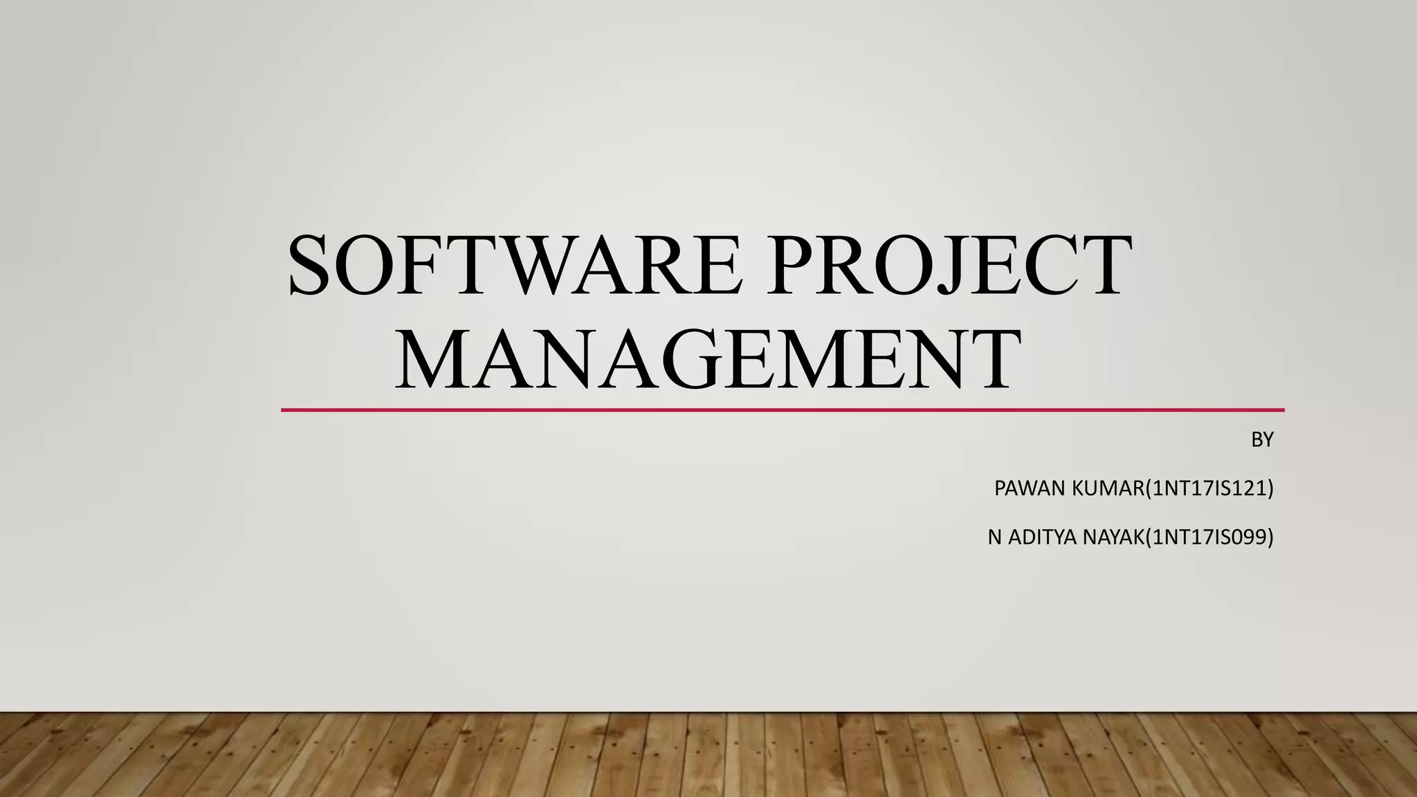 Software project management | PPTX