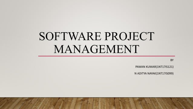 Software project management | PPTX | Business | Business and Finance