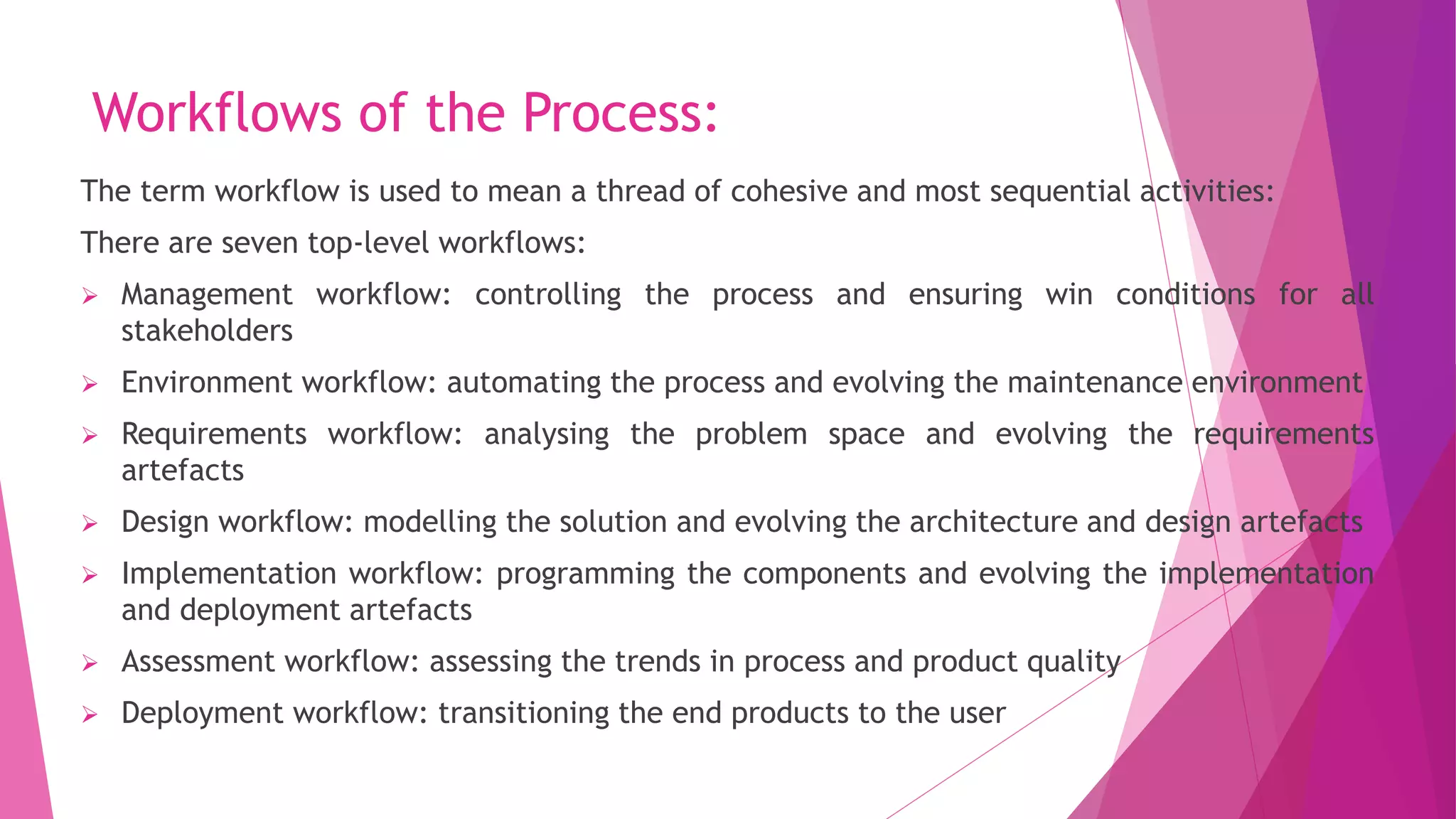 Workflows of the Process | PPTX