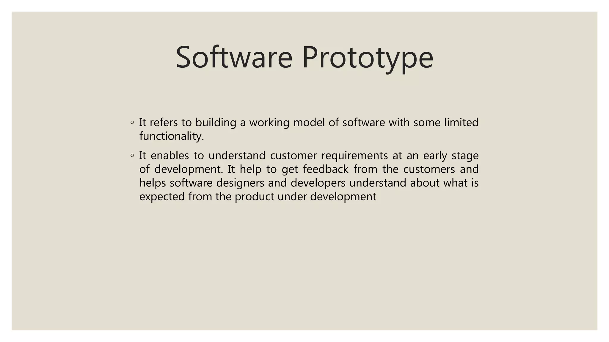 software Prototyping model | PPTX