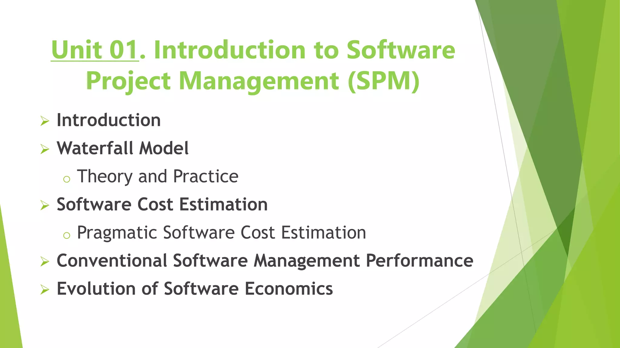 Software Project Management (SPM) | PPTX