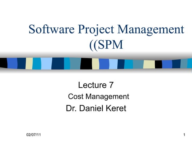 Software Project Management Spm1176 | PPT