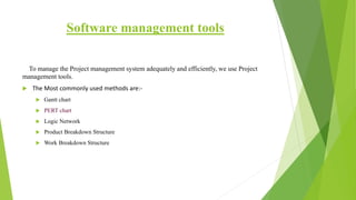 Software project management tools | PPT