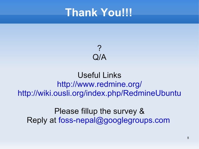 Software Project Management using Redmine | PPT