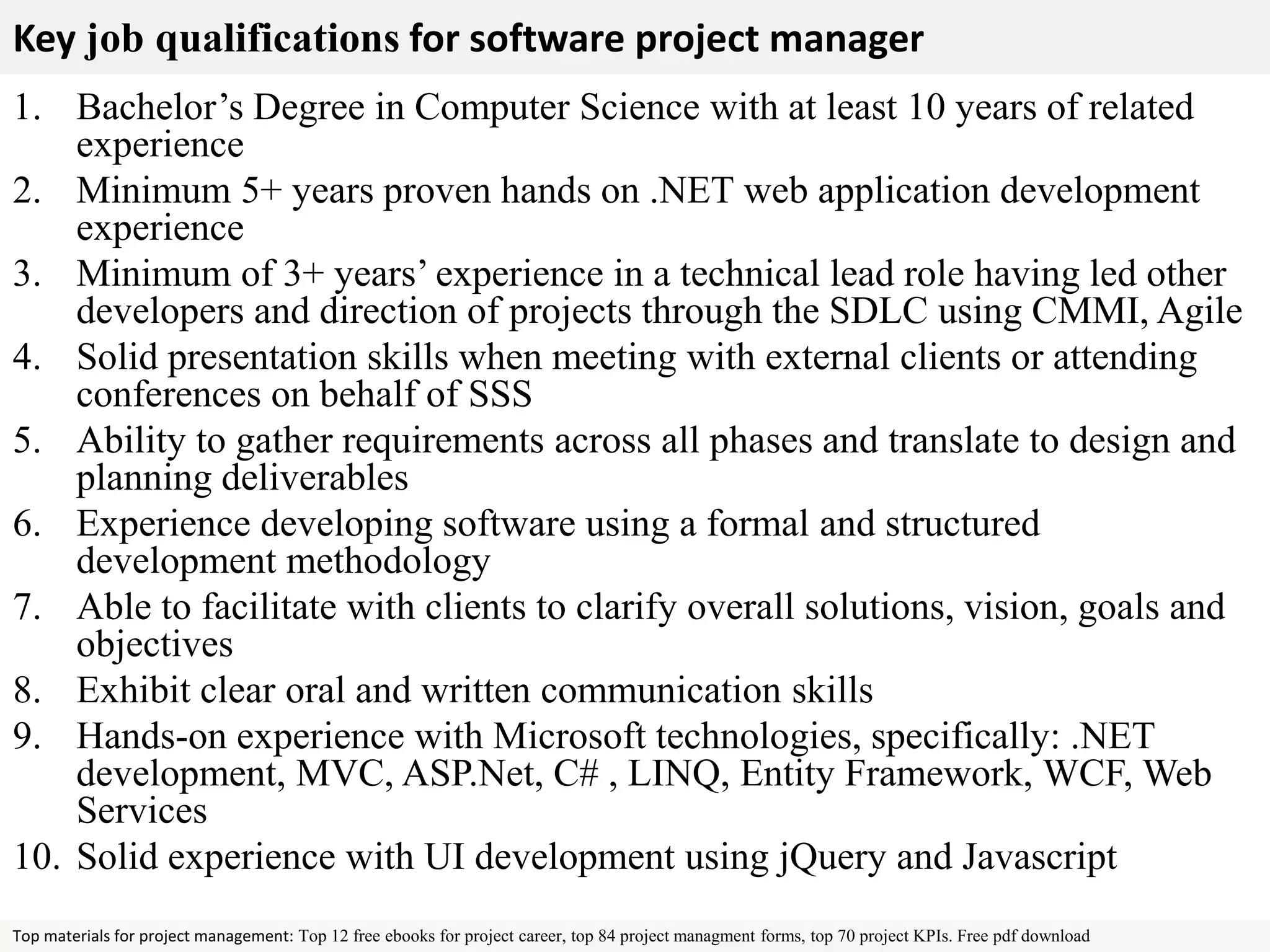Software project manager | PPT