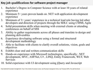 Software project manager | PPT