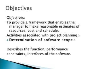 Softwareproject planning | PPT