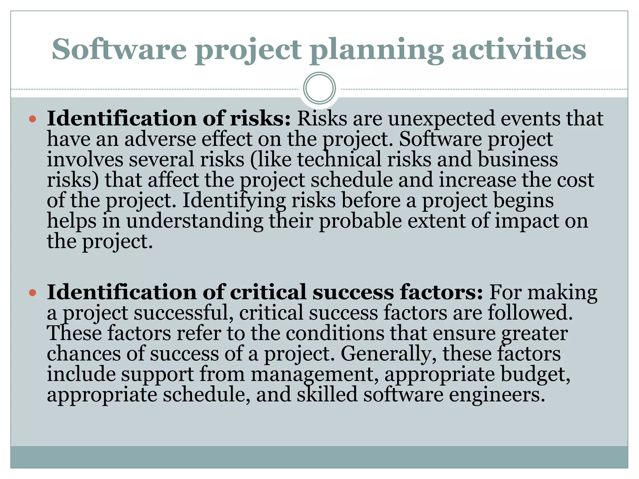Software project planning | PPTX
