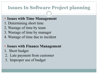 Software project planning | PPTX