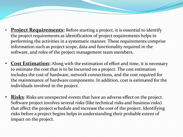 SOFTWARE PROJECT PLANNING on Software Engineering | PDF | Civil ...