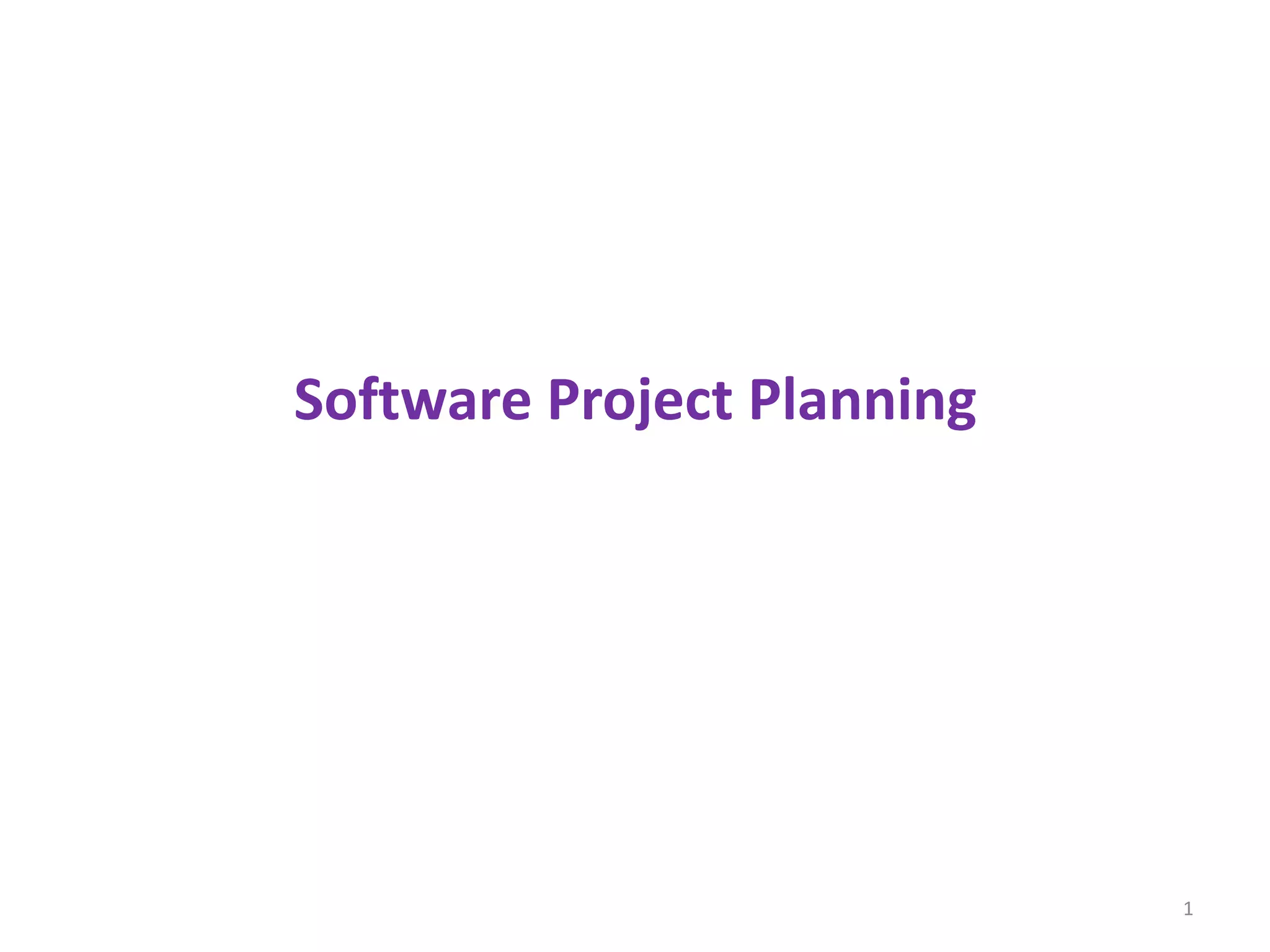Software project plannings | PPTX