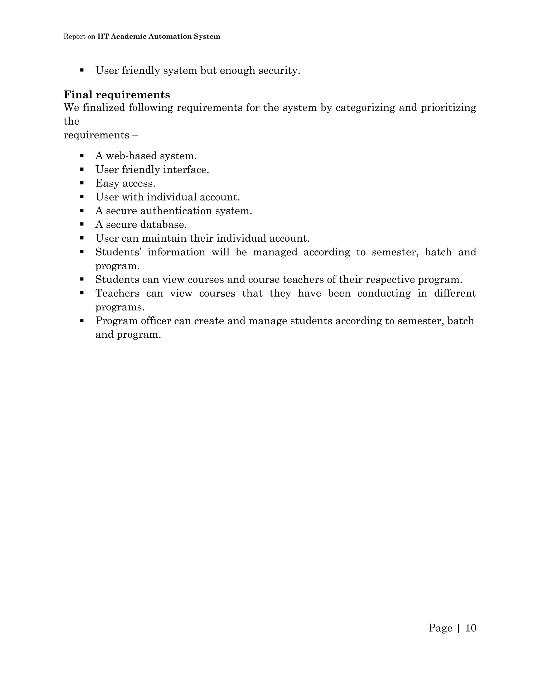 Software Project Report | PDF