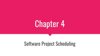 Software project scheduling | PPT