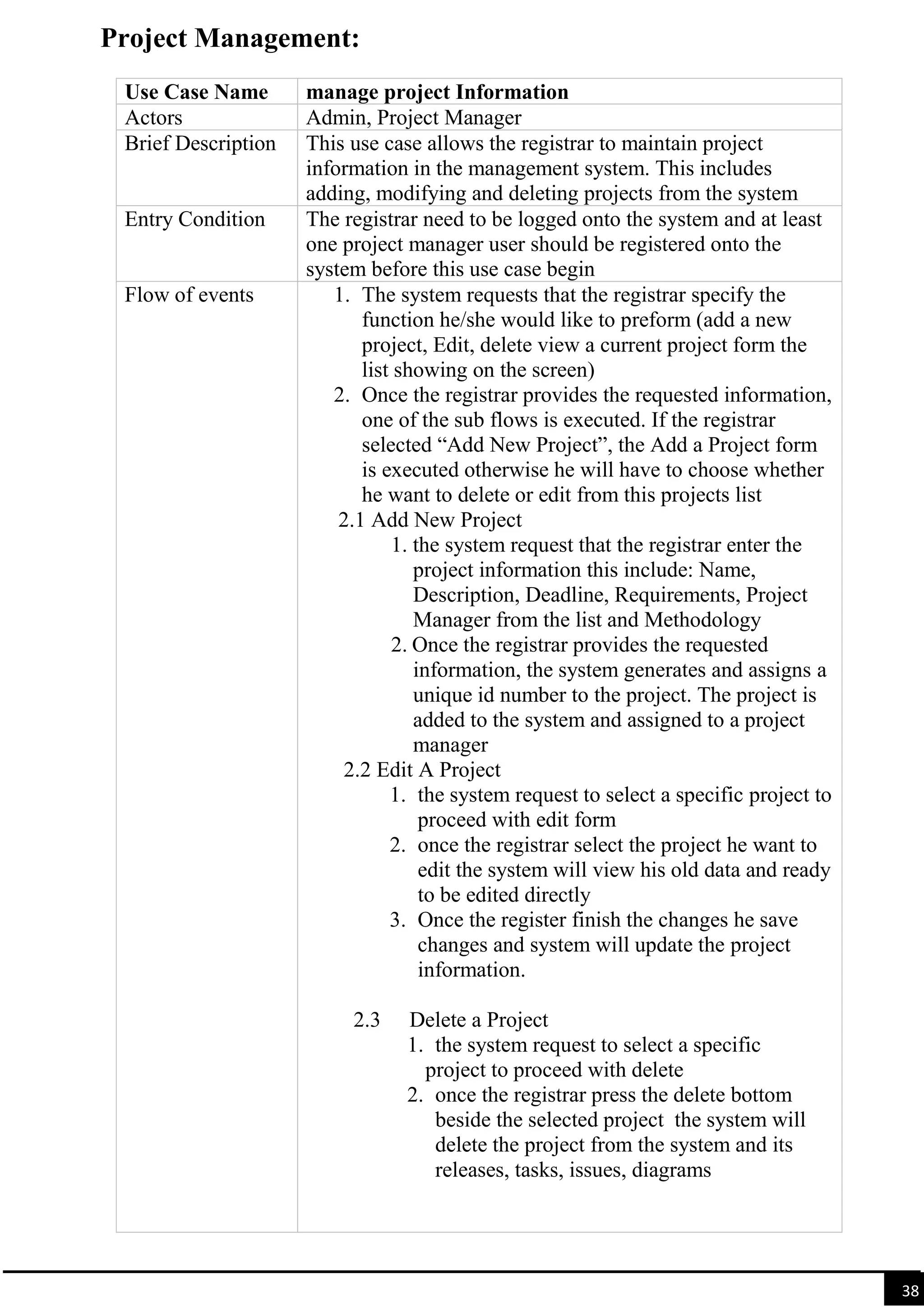 Software projects management system ( full documentation ) | PDF