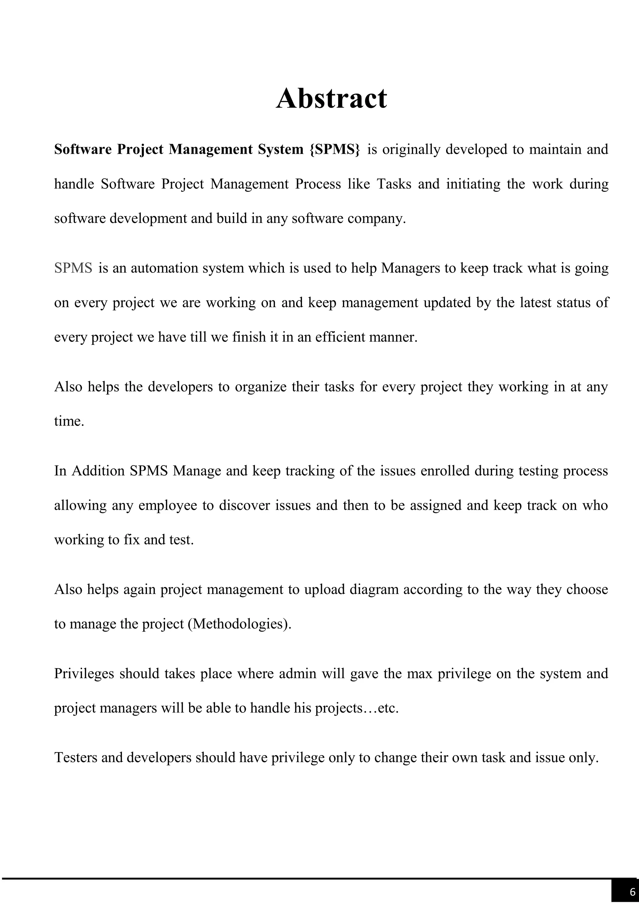 Software projects management system ( full documentation ) | PDF