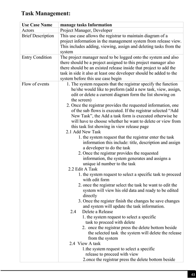 Software projects management system ( full documentation ) | PDF