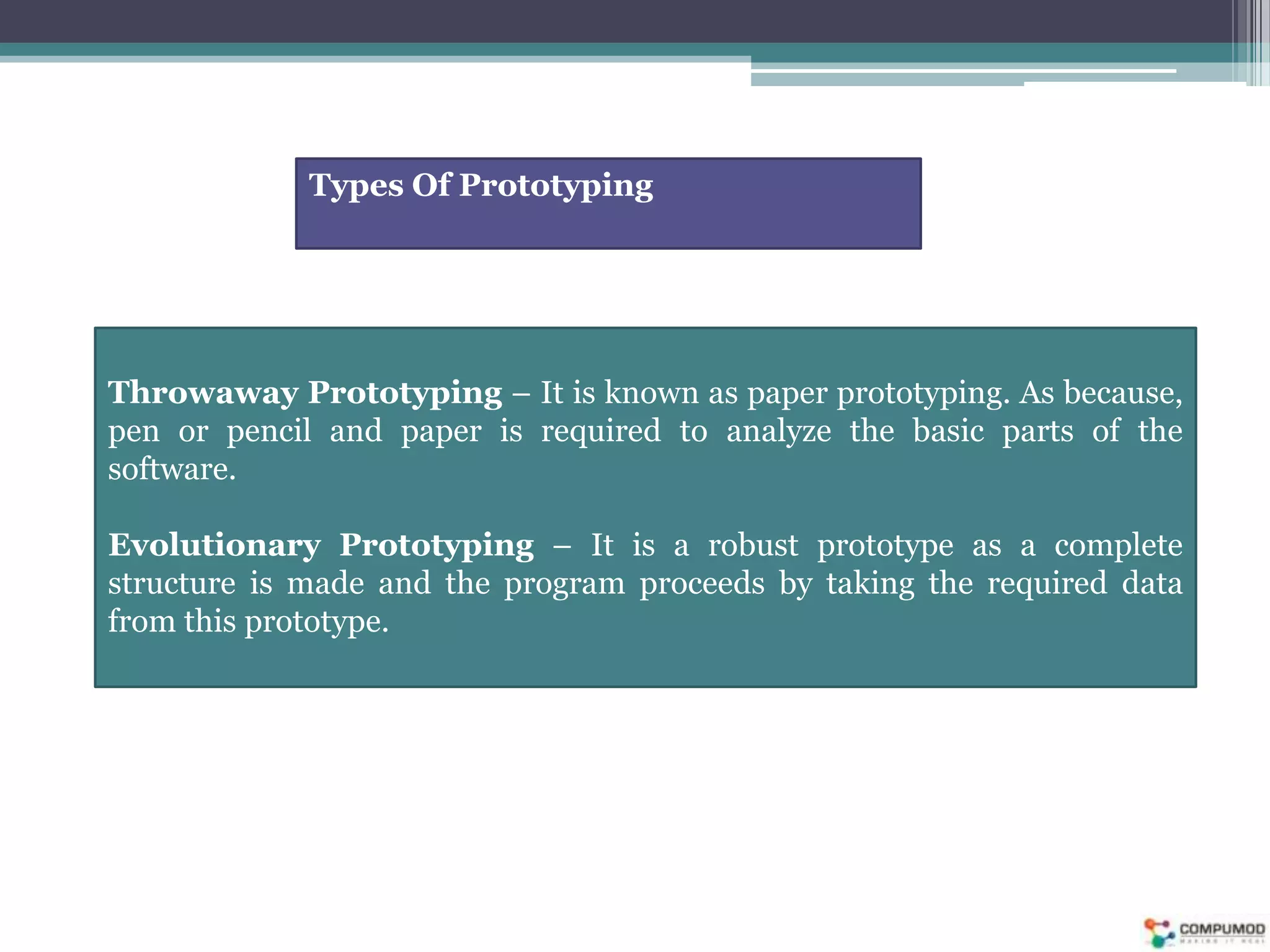 Software prototyping | PPTX | Computing | Technology & Computing