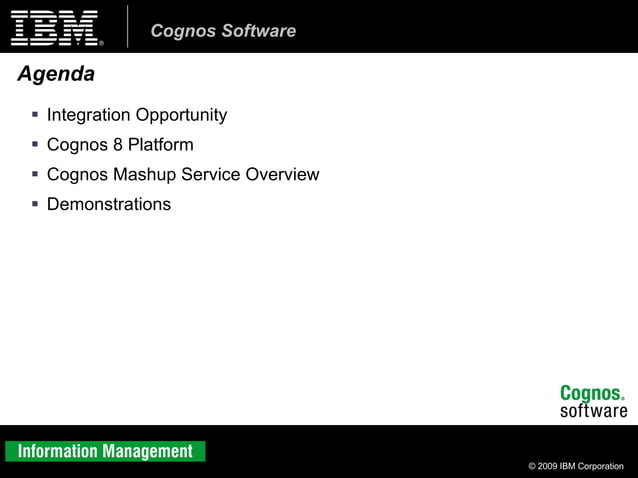 Ibm Cognos Mashup Service Overview Ppt Computing Technology And Computing