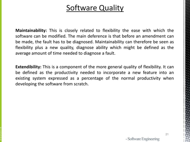 Software quality | PPTX | Computer Software and Applications | Computing