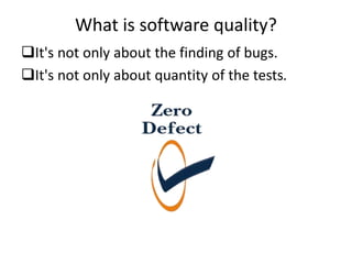 What is Software Quality and how to measure it? | PPTX