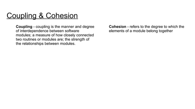 Software quality - Connascence | PPT